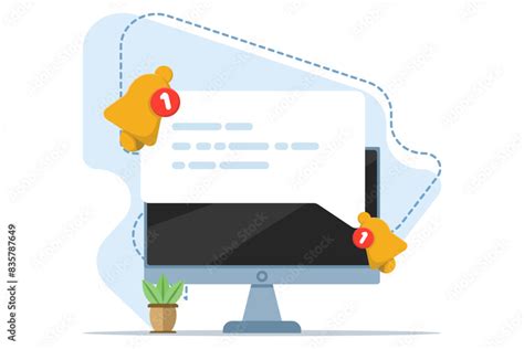 Concept Of One New Notification On Smart Device Screen Notification Messages Incoming Message