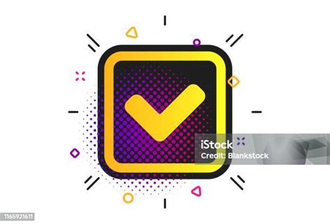 檢查標記標記圖示是方形符號向量向量圖形及更多代幣圖片 代幣 剔格 圖示 Istock