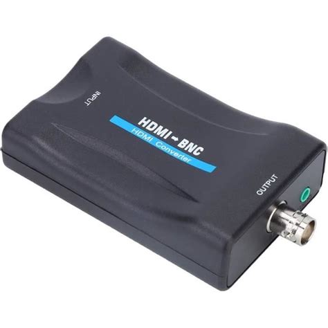 Convertisseur HDMI vers BNC Adaptateur Vidéo HDMI Femelle vers BNC Mâle Vidéo Composite et