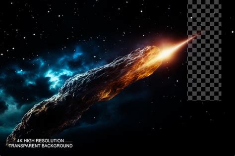 Premium Psd Comet Space Star And Cloud Tail Of A Comet Glows In Outer
