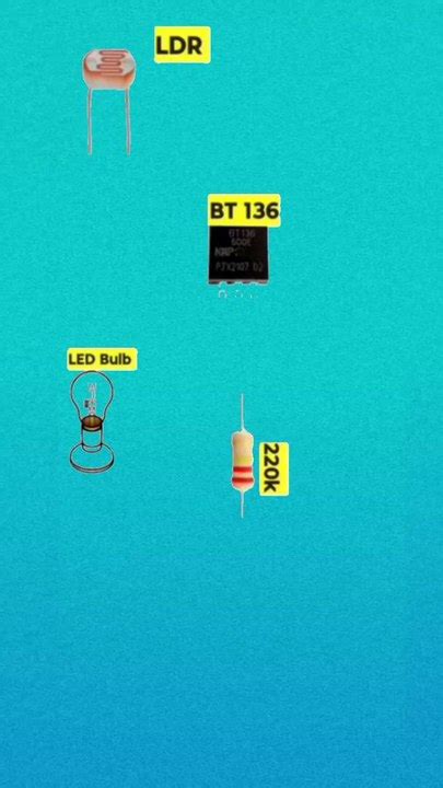 Bt136 Day Night Auto On Off Led Circuit With Ldr Circuit Video Dailymotion
