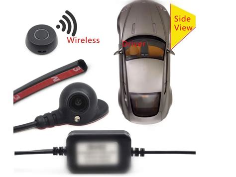 자동차 블라인드 스팟 자동 사이드 후면보기 미러 주차 Dvr 지능형 시스템 무선 버튼 제어 사이드 주차 카메라 Dvr 시스템주차 센서 Aliexpress