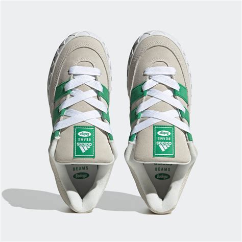 빔즈 x 보데가 x 아디다스 오리지널스 아디매틱 오프 화이트 그린 HR0776 ADIDAS ORIGINALS 슈프라이즈