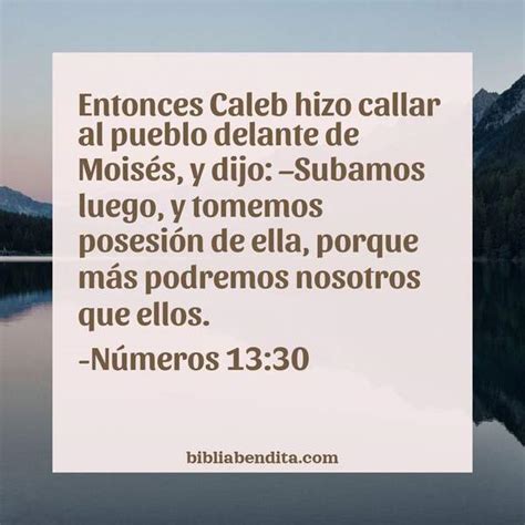 Explicación Números 1330 Entonces Caleb Hizo Callar Al Pueblo