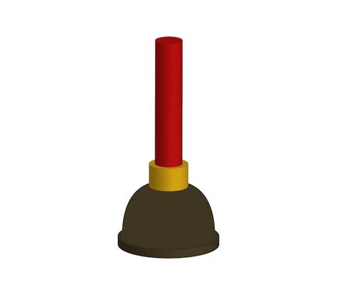 Premium Vector Three Dimensional Plunger