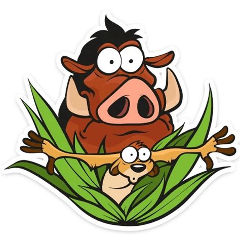 Timon And Pumba Whatsapp Stickers Stickers Cloud