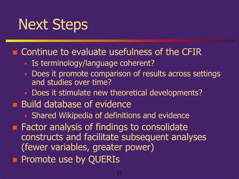 Ppt Cfir Implementation Framework And Application To The Visn 11