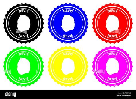 Nevis Rubber Stamp Vector Nevis Island Federation Of Saint