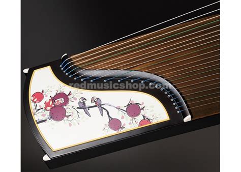 Quality Ebony Guzheng Chinese 21 String Zither E1162 Red Music Shop