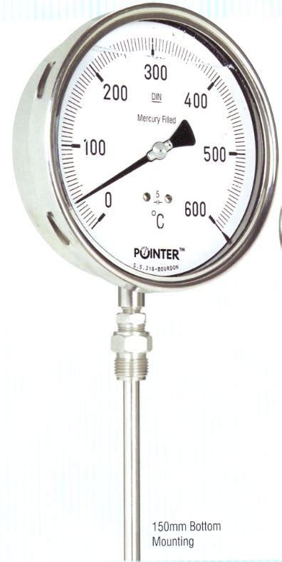 Mercury Filled Temperature Gauge At 500 Piece Mercury Filled