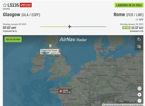 Jet2 Flight Ls135 Glasgow Rome Declares Emergency Avsn