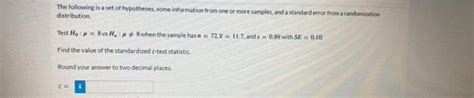 Solved The Following Is A Set Of Hypotheses Some