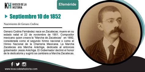 KioscoDeLaHistoria On Twitter El DeSeptiembre De Nace Genaro Codina Compositor
