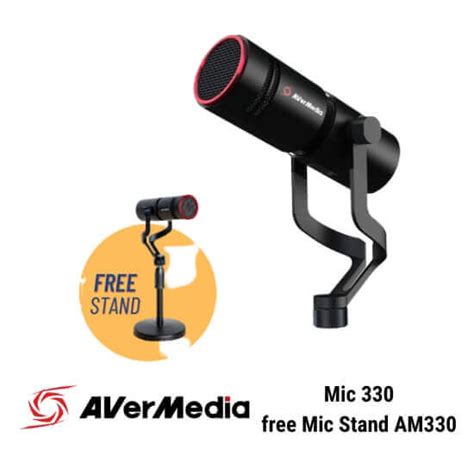 Avermedia Live Streamer Mic 330 With Mic Stand Am330 Jual