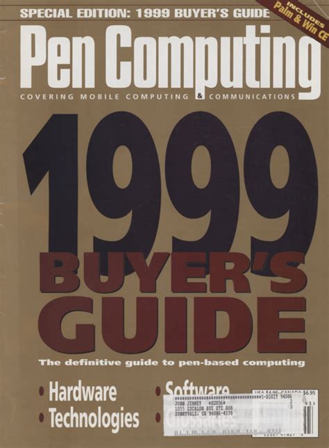 Pen Computing Magazine Fall 1999 Buyers Guide Pen Based Computing