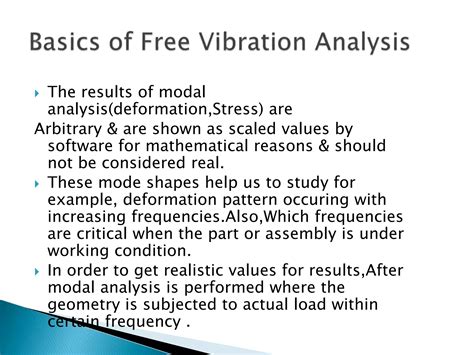 Modal Harmonic Response Analysis PPTX