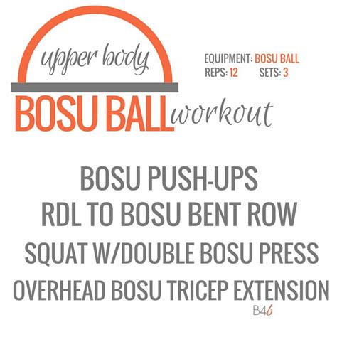 Upper Body Bosu Ball Workout Bosustrong Bosu Ball Workout Ball