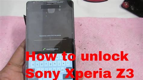 How To Unlock Sony Xperia Z Phone YouTube