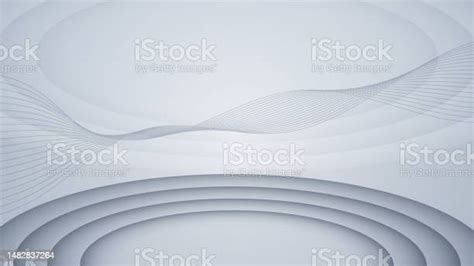 빈 공간 디자인이 있는 추상적인 흰색과 회색 그라데이션 원 현대 미래 배경 0명에 대한 스톡 벡터 아트 및 기타 이미지 0명 3차원 형태 검은색 Istock