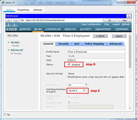 13 3 12 Packet Tracer Configure A WPA2 Enterprise WLAN On The WLC
