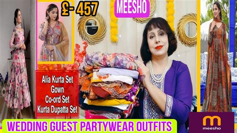 Meesho Stylish Partywear Kurta Kurti Set Anarkali Gown Haul Nyra