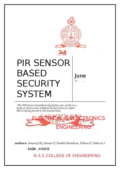 Doc Pir Sensor Based Security System