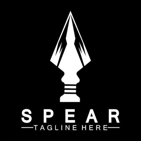 Lance Logo Icône Vector Illustration Designhead Lance Logo Vintage