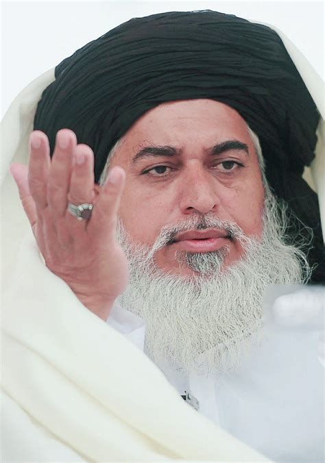 Allama Khadim Hussain Rizvitehreek Labbaik Pakistan Pose Foto