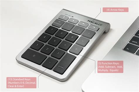 wireless number pad ultimate 10 key data entry with 12 extra numeric