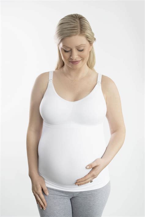 Medela Comfy Cami Bra For Maternitybreastfeeding White Large