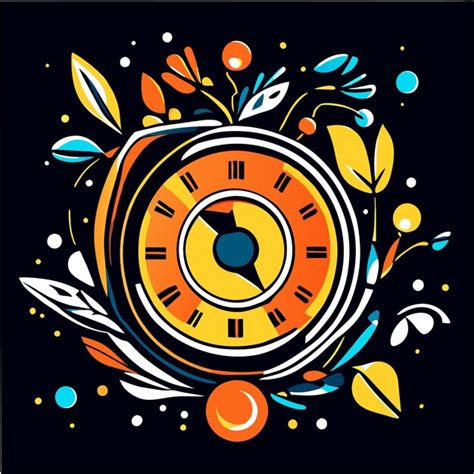 Premium Vector Clock Vector Illustration