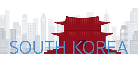 텍스트 또는 단어가 있는 대한민국 스카이라인 랜드마크 건물 외관에 대한 스톡 벡터 아트 및 기타 이미지 건물 외관 건축