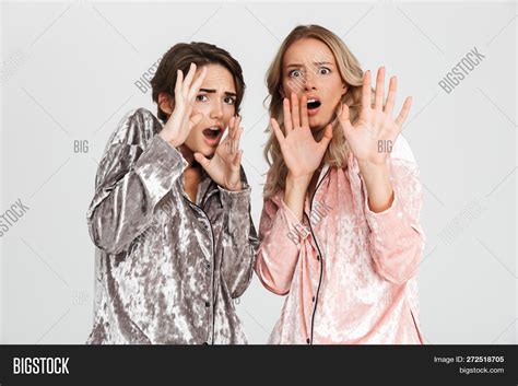 Two Scared Girls Image And Photo Free Trial Bigstock