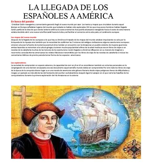 La Llegada De Los Españoles A América Pdf