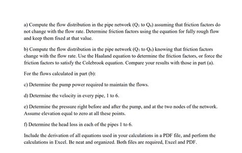 Solved Piping Network Problem Points Six Pipes Connect Chegg