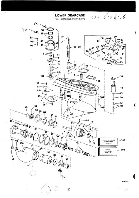 Omc 400 Series 120 And 140 Sterndrive And Engine Workshop Manual