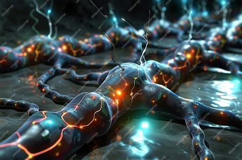 Brain Network Sparking With Electric Impulses Visualizing The Intense
