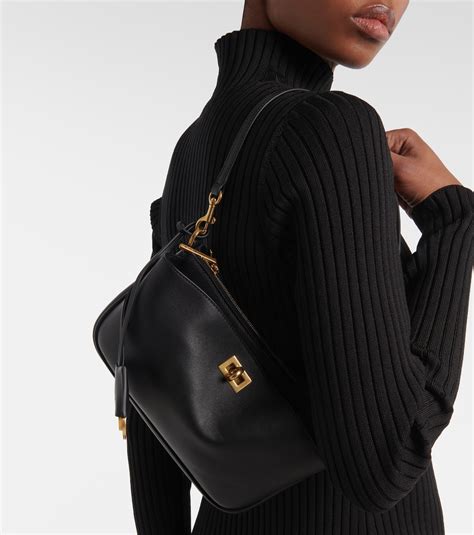 Rodeo Sling Pochette Leather Shoulder Bag In Black Balenciaga Mytheresa