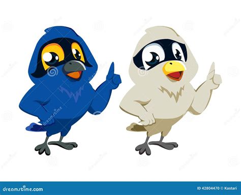 Starlings Cartoon Stock Vector Image