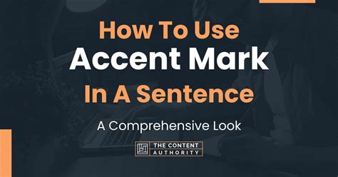 How To Use An Accent Mark At Merrill Lavallee Blog
