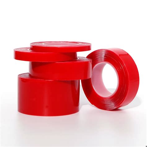 강력양면테이프 다이소 실리콘 빨간 Vhb 6mm 10mm 20mm 40mm 양면테이프 티몬
