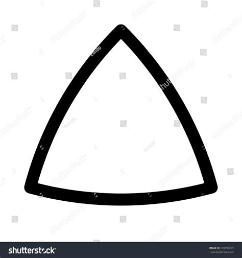 Reuleaux Triangle Shape Stock Vector Royalty Free 778991299