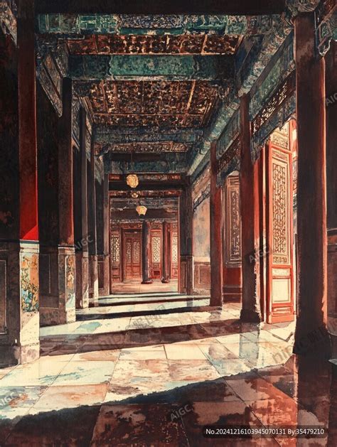 Ai创作图深宫庭院 故宫内廷 故宫连廊 深宫 宫殿透风 寿康宫 古典宫廷建筑室内 故宫储秀宫 故宫内廷西六宫 故宫走廊 故宫寿康宫 璇宫 故宫