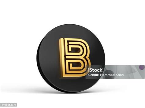 로얄 골드 모던 폰트 엘리트 3d 알파벳 문자 B 블랙 3d 버튼 아이콘 3d 일러스트 레이 션 0명에 대한 스톡 사진 및 기타