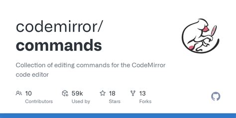 github codemirror commands collection of editing commands for the