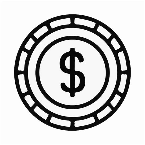 Minimal Dollar Icon Premium Ai Generated Vector