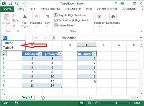 Excelde Tablo Oluşturma Ve Yönetmenin En İyi Yolları Sayfadaki Tüm