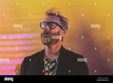 Matt Berninger Of The National Rock Band Performs Live On Stage During