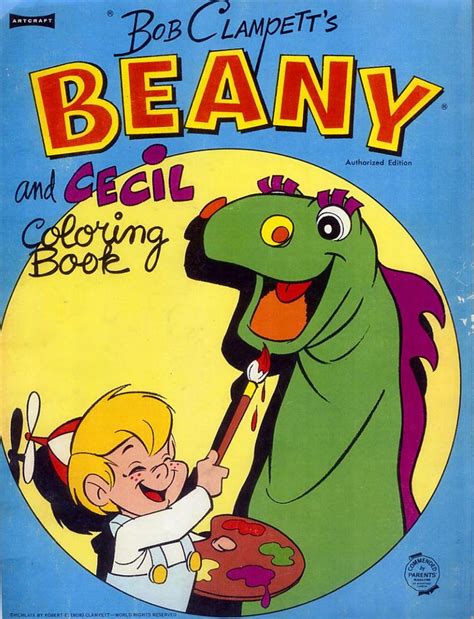Beany And Cecilcolouring Book 1969 Animated Cartoon Characters