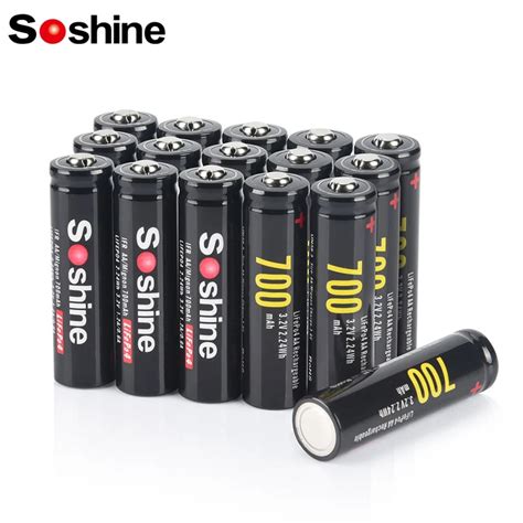 Аккумулятор Soshine AA, 700 мАч, LiFePO4, 3,2 В, 14500, 700 мАч ...